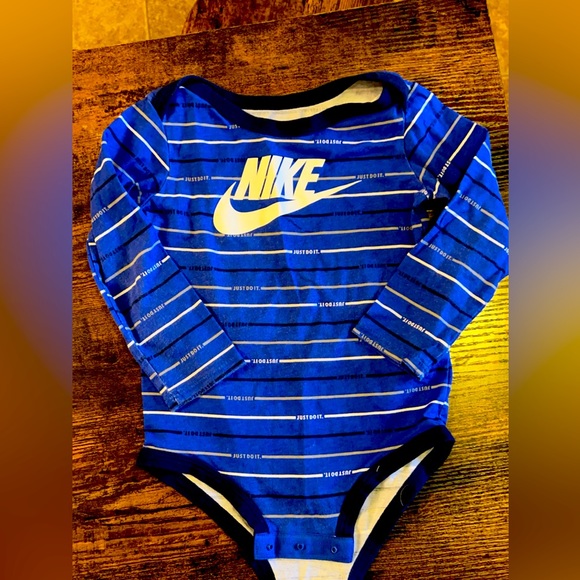 Nike | One Pieces | Blue Nike Onesie 24m | Poshmark